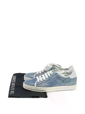 TOD'S Glitter Suede Lace-up Sneakers