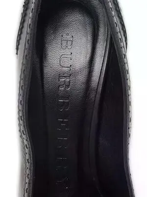 Burberry Peep-toe Leather Pumps