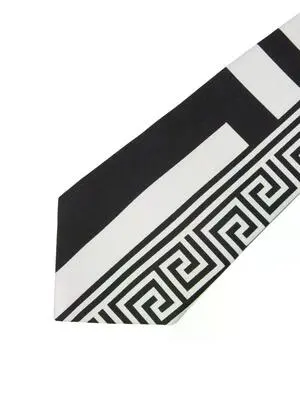 Versace Printed Silk Twill Tie