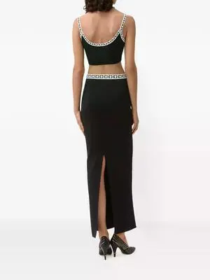 Versace Viscose-blend Jacquard Long Skirt
