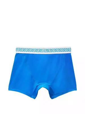 Versace Cotton-jersey Trunks - Blue