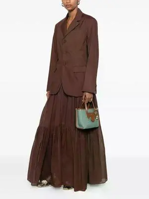 Plan C Tiered Maxi Skirt