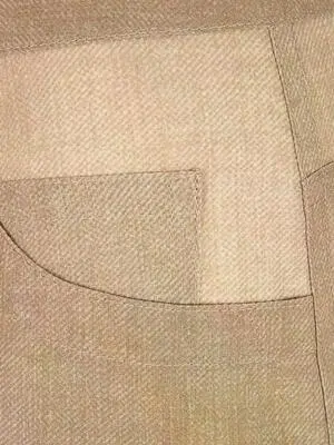 Ermanno Scervino Khaki Sheer Panel Cargo Pants