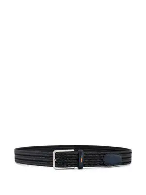 Santoni Braided Leather Belt