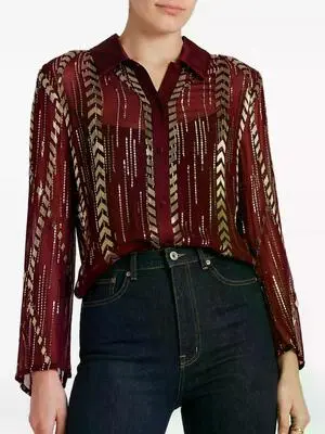 TEMPERLEY LONDON Viola Sequin-embellished Shirt