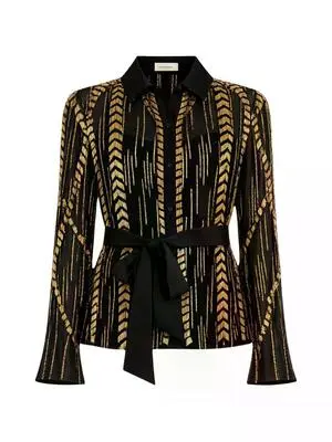 TEMPERLEY LONDON Viola Bead-embellished Shirt