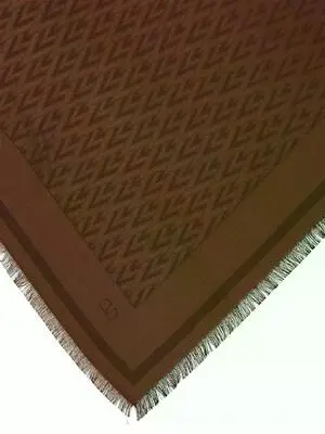 Valentino Garavani Toute La V Wool And Silk Shawl