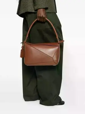 Loewe Medium Featherlight Puzzle Leather Tote Bag