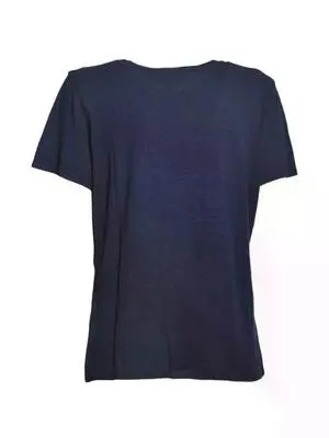 Momoni Slub Texture T-shirt - Blue