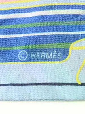 Hermès 2010s Twilly Les Chiens Parisiens Scarf