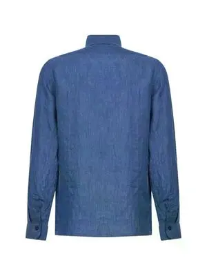 D4.0 Button-placket Long-sleeve Polo Shirt
