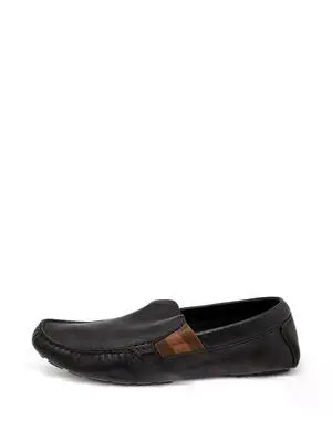Gucci Leather Slip-on Loafers - Brown