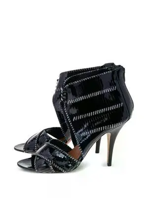 Givenchy Stripe-cut Patent Leather Ankle Boots