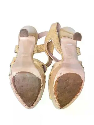 Miu Miu Patent Leather Platform Sandals