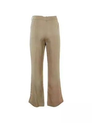 Stella McCartney Beige Woven Texture Trousers - Neutrals