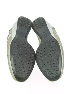 TOD'S Leather And Suede Low-top Sneakers - Grey