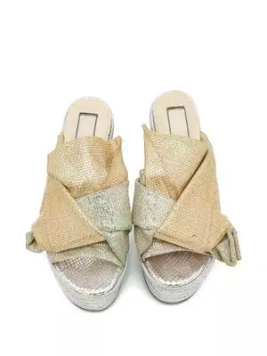 N°21 Glitter Knot Detail Espadrilles