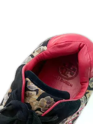 Tory Burch Floral Print Logo Detail Sneakers