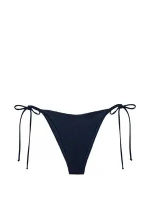 MC2 SAINT BARTH Crinkle Side-tie Bikini Bottoms - Blue