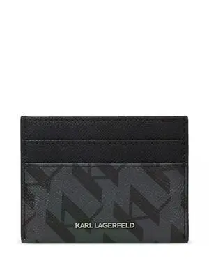 Karl Lagerfeld Monogram Cardholder - Black