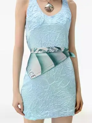 Versace Printed Silk Twill Scarf 55 Cm