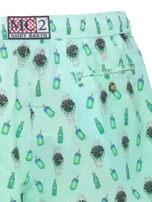 MC2 SAINT BARTH Graphic Print Swim Shorts