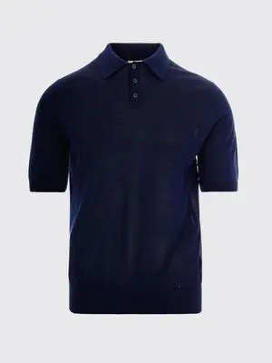 BALLANTYNE Silk And Cashmere Polo Shirt - Blue
