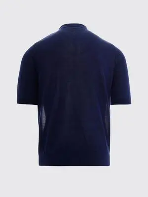 BALLANTYNE Silk And Cashmere Polo Shirt - Blue