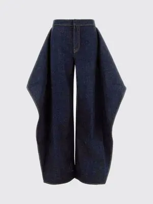 Alaïa Wide Leg Denim Pants
