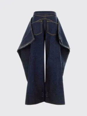 Alaïa Wide Leg Denim Pants