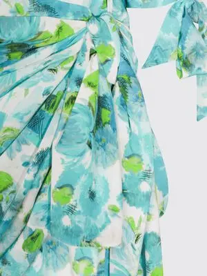 Chloé Floral Print Silk Mini Dress - Multicolor