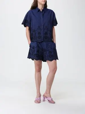 MC2 SAINT BARTH Embroidered Shirt - Blue