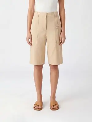 Patrizia Pepe Tailored Crêpe Shorts - Sand
