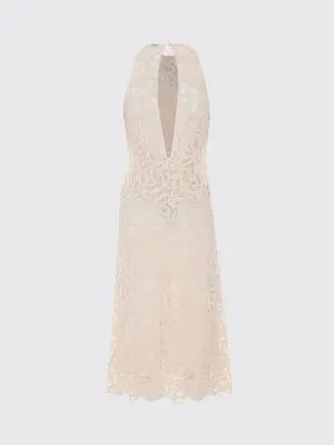 Patrizia Pepe Macramé Midi Dress