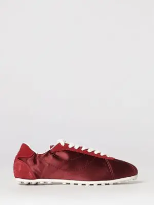 Paul Smith Satin And Suede Lace-up Sneakers - Red