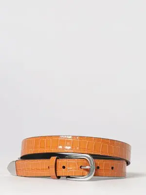 Paul Smith Croc Effect Leather Belt - Orange