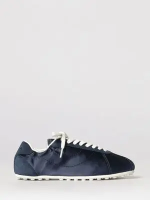 Paul Smith Satin And Suede Lace Up Sneakers - Blue