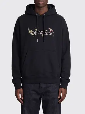 Off-White Hoodie With Embroidered Graphic