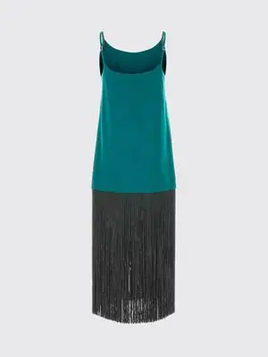 Alaïa Silk Camisole Dress With Fringe Detail