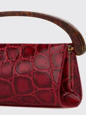 Dries Van Noten Croc Effect Top Handle Bag