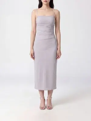 Patrizia Pepe Jersey Midi Dress - Grey