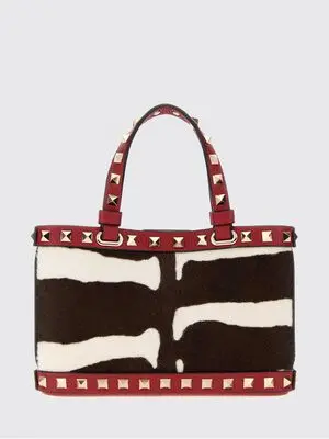 Valentino Garavani Rockstud Animalier Pony Skin And Leather Bag