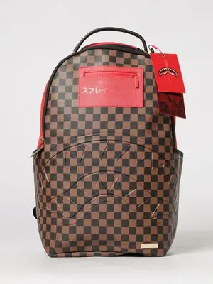 SPRAYGROUND Saffiano Coated Cotton Checkered Backpack