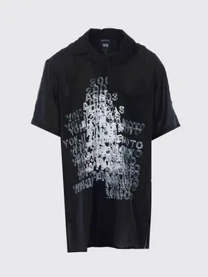 Y3 Printed Viscose And Linen Shirt