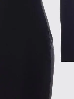 Solace London Long Sleeve Crepe Gown - Black
