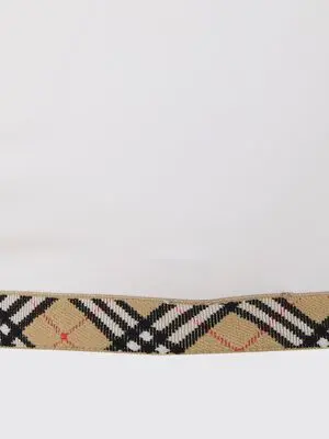 Burberry Logo Trim Scoop Neck Top - White