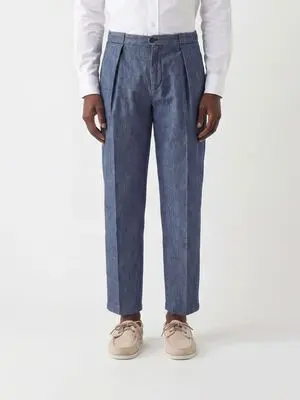 BRIGLIA 1949 Tailored Trousers - Blue