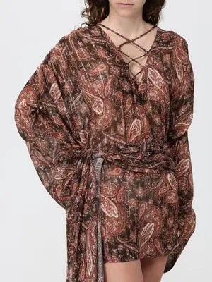 Andamane Paisley Print Silk Blend Dress