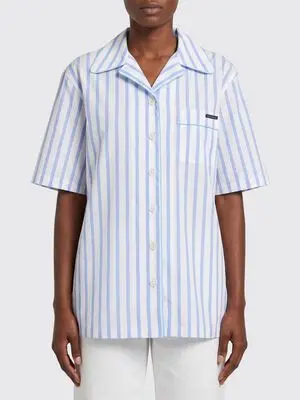 Dolce & Gabbana Cotton And Silk Blend Shirt - Blue