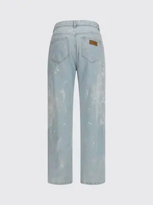 MAISON MARGIELA Printed Straight Leg Jeans - Gnawed Blue